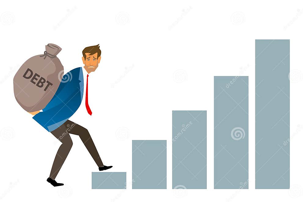 Crisis of High Burden of Consumer Debt, : Client Bears a Bag of Debt ...