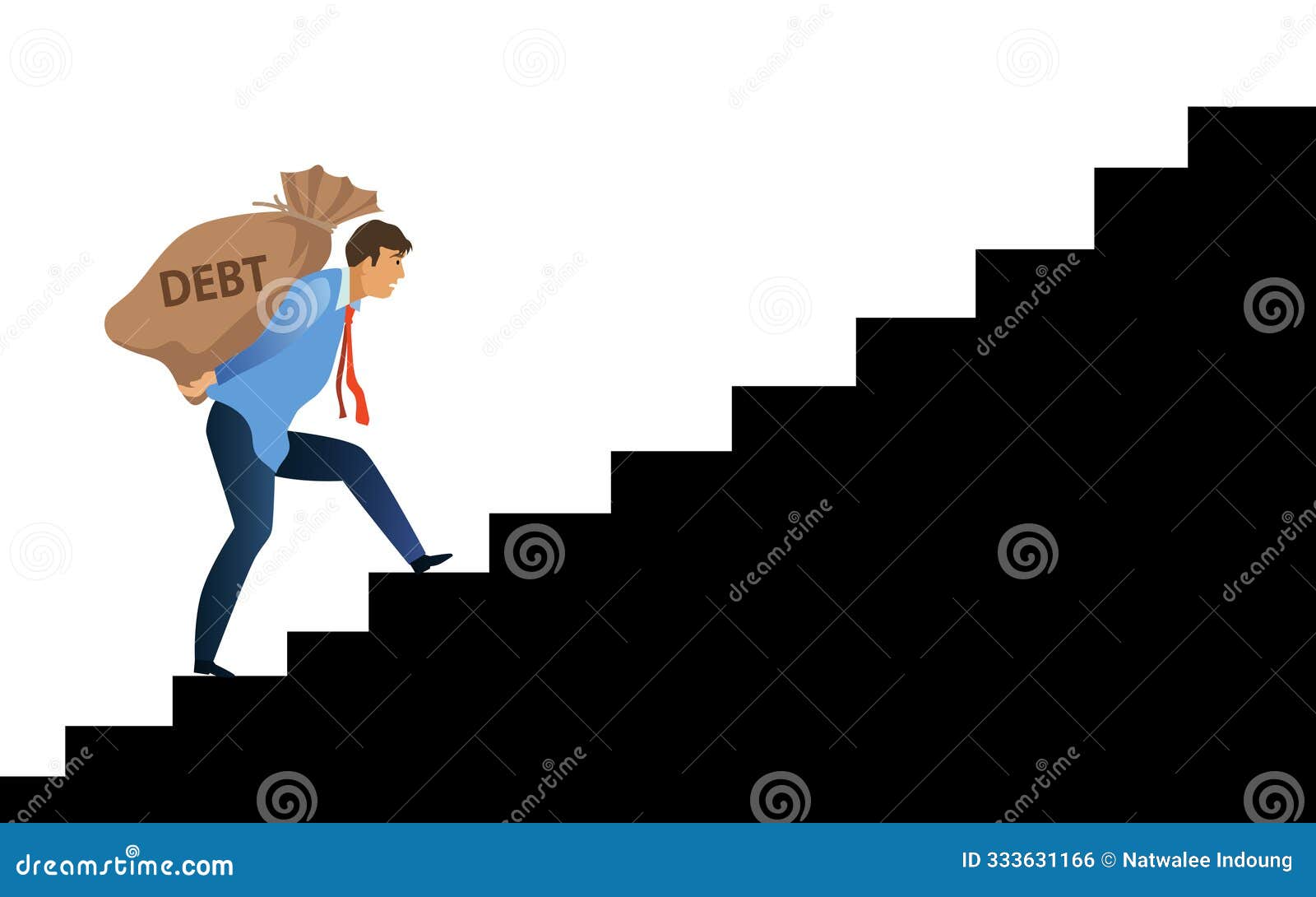 Crisis of High Burden of Consumer Debt,Client Bears a Bag of Debt ...