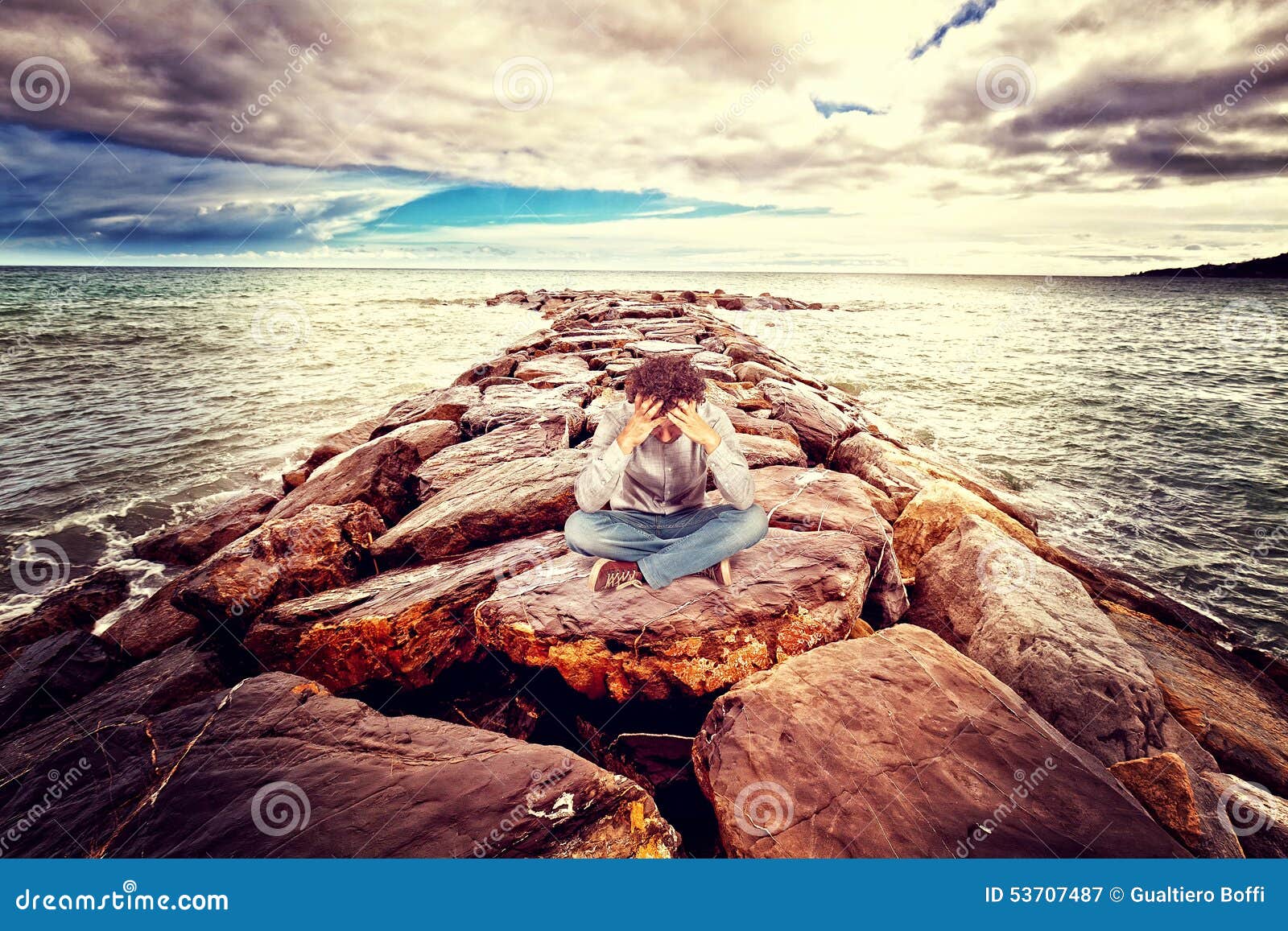 Crisis man stock image. Image of dramatic, desperate - 53707487