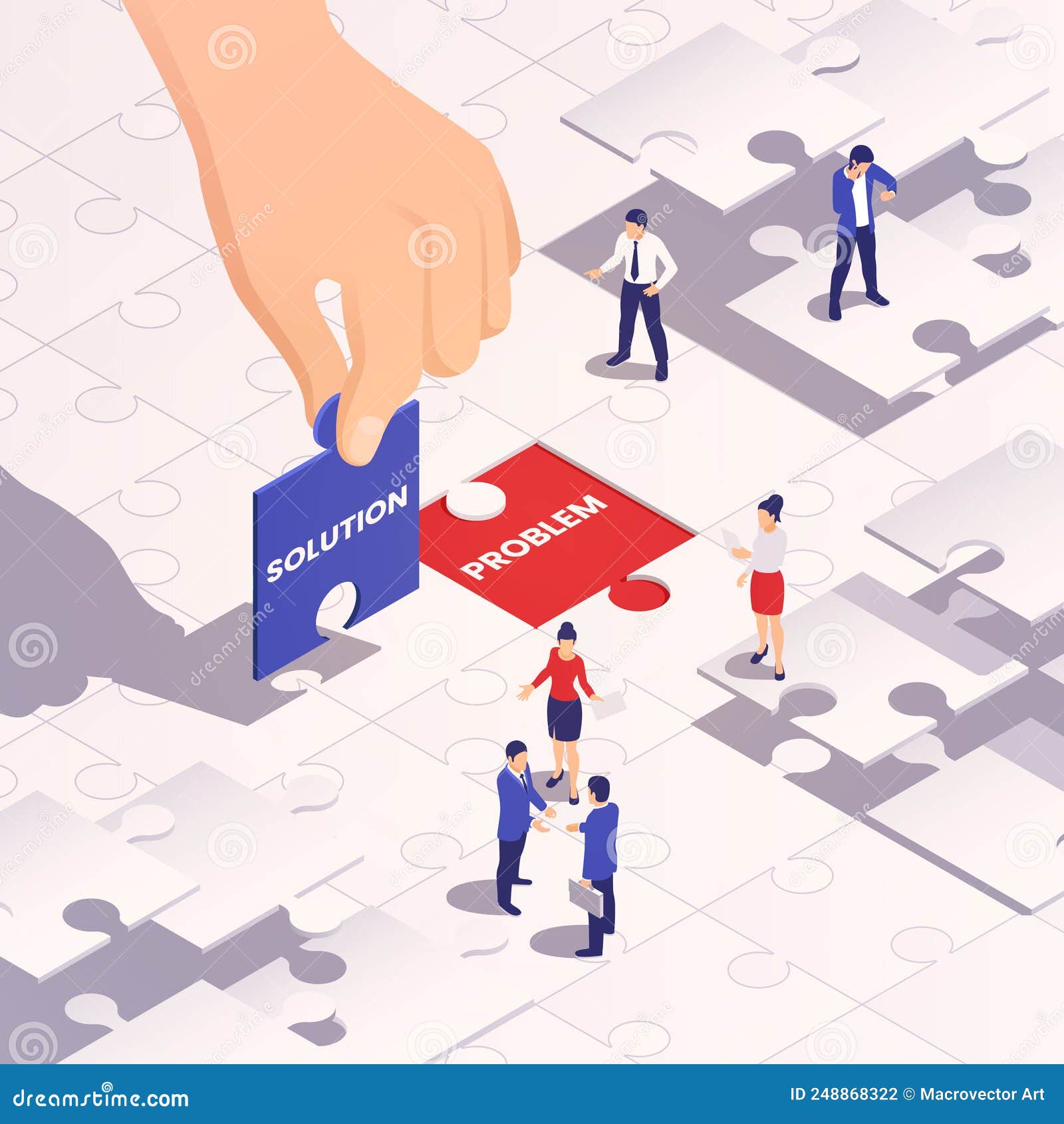 Crisis Management Isometric Stock Vector - Illustration of balance ...