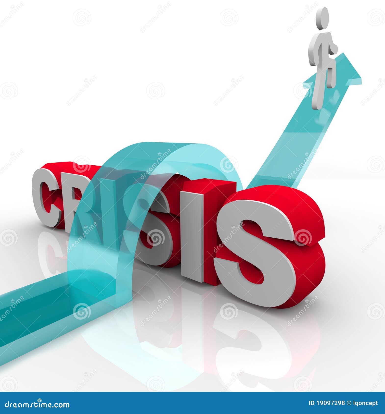 Crisis - Overcoming an Emergency Stock Illustration - Illustration of ...