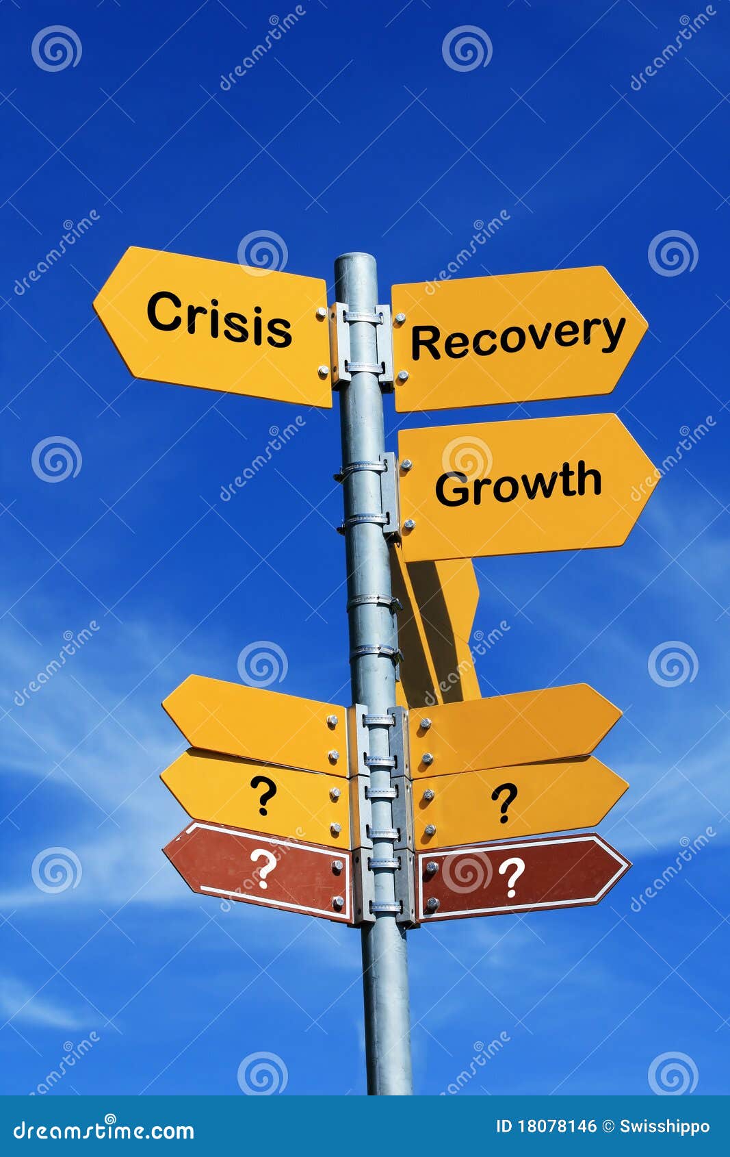 Crisis or recovery? stock photo. Image of future, doubt - 18078146