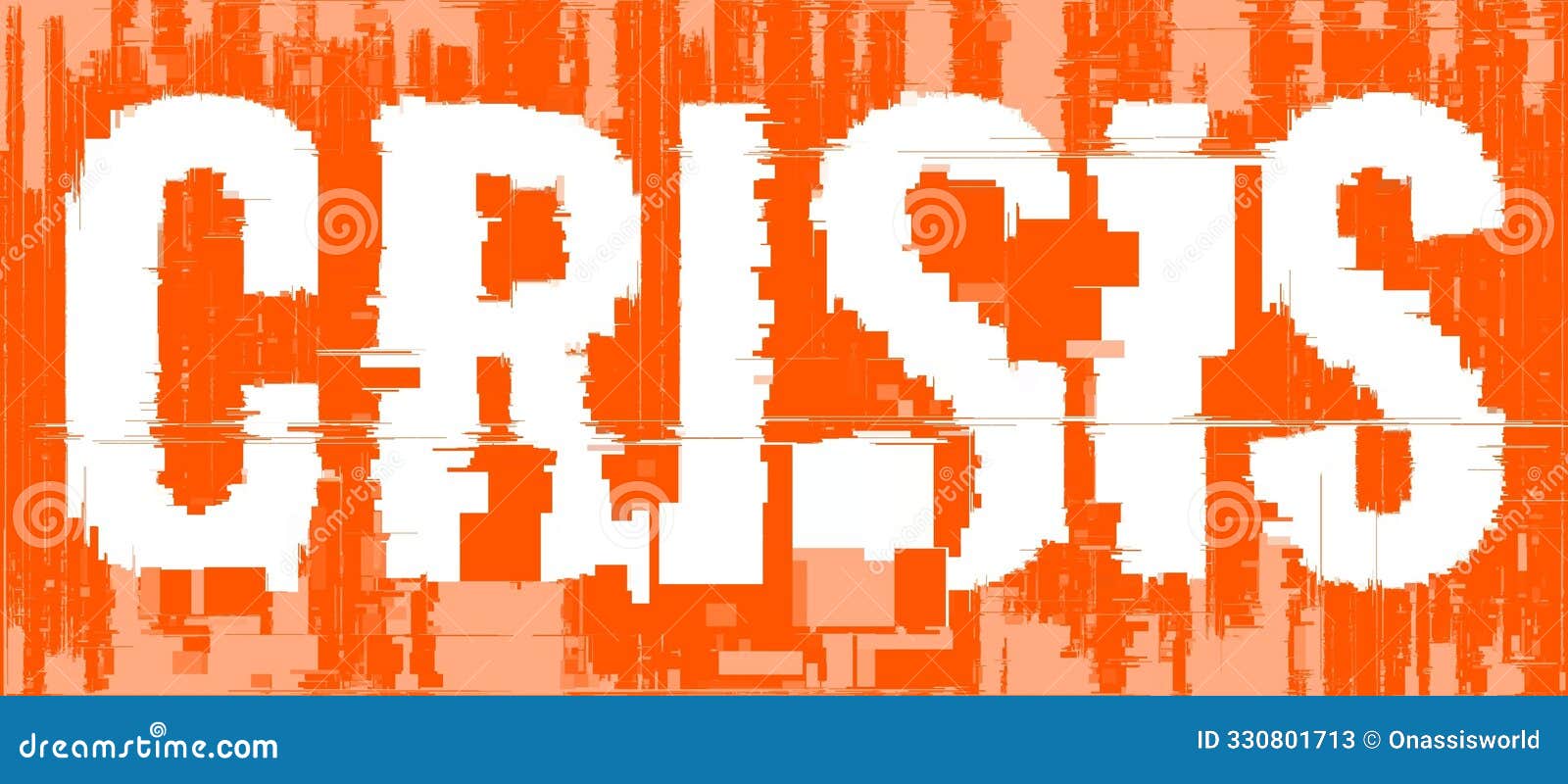 CRISIS Text Abstract Illustration Header Background Label Stock ...