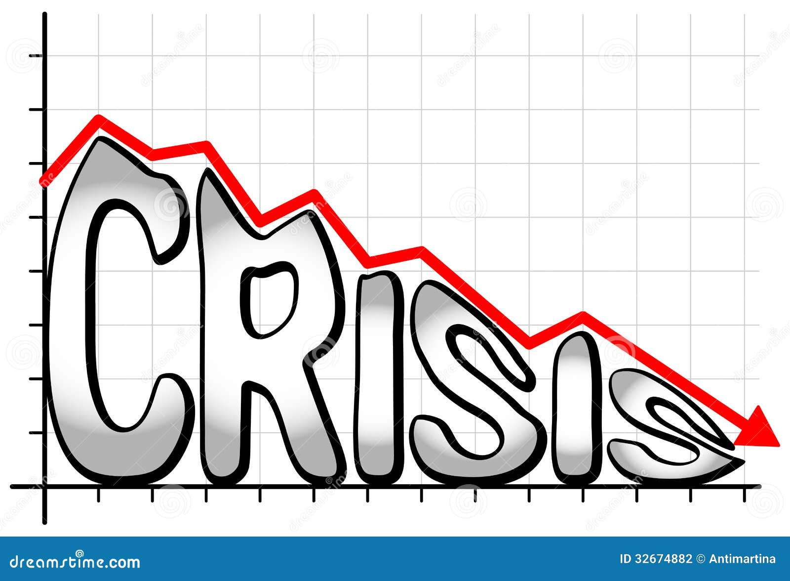 Crisis stock vector. Illustration of graph, vector, graphic - 32674882