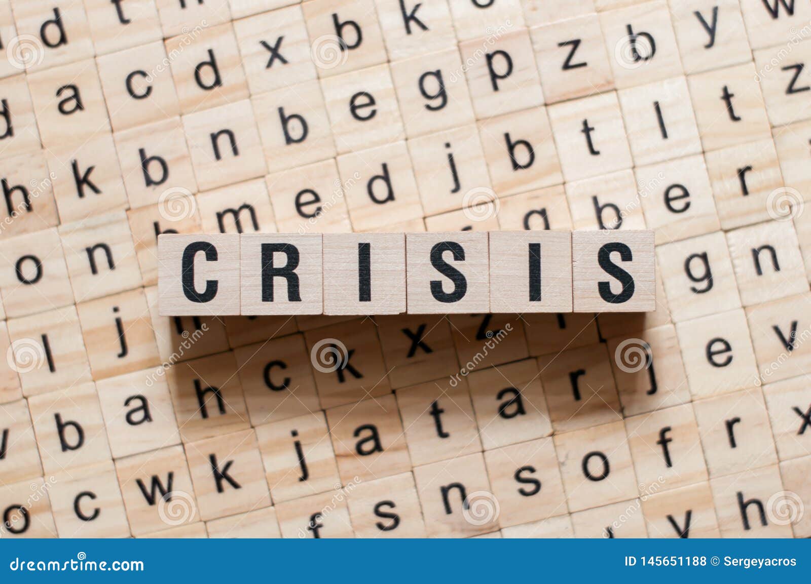 Crisis word concept stock photo. Image of depression - 145651188