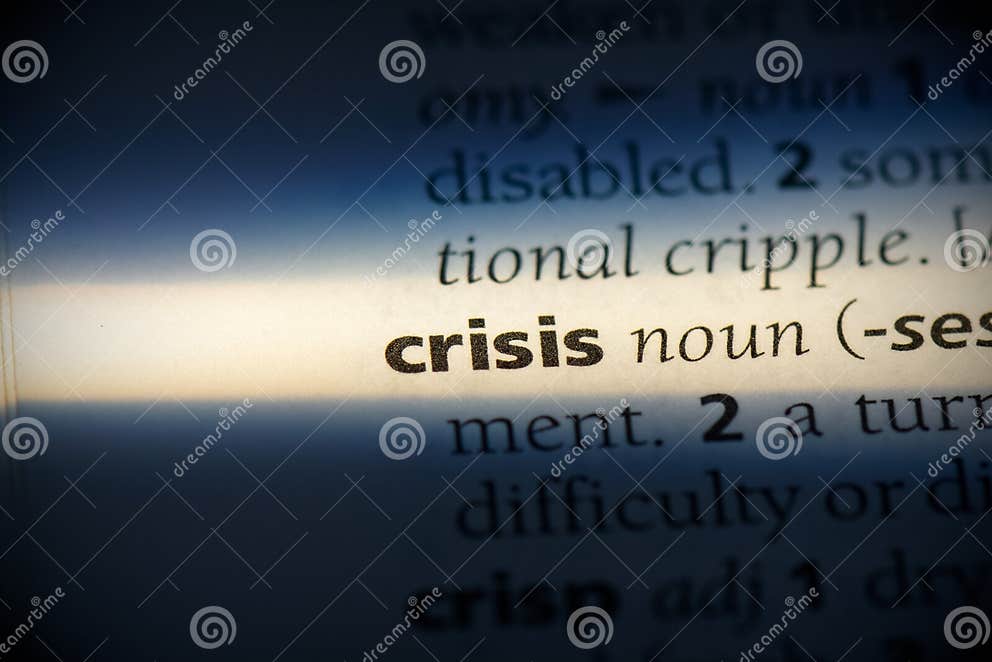 Crisis stock photo. Image of word, minimal, crisis, printed - 161578266