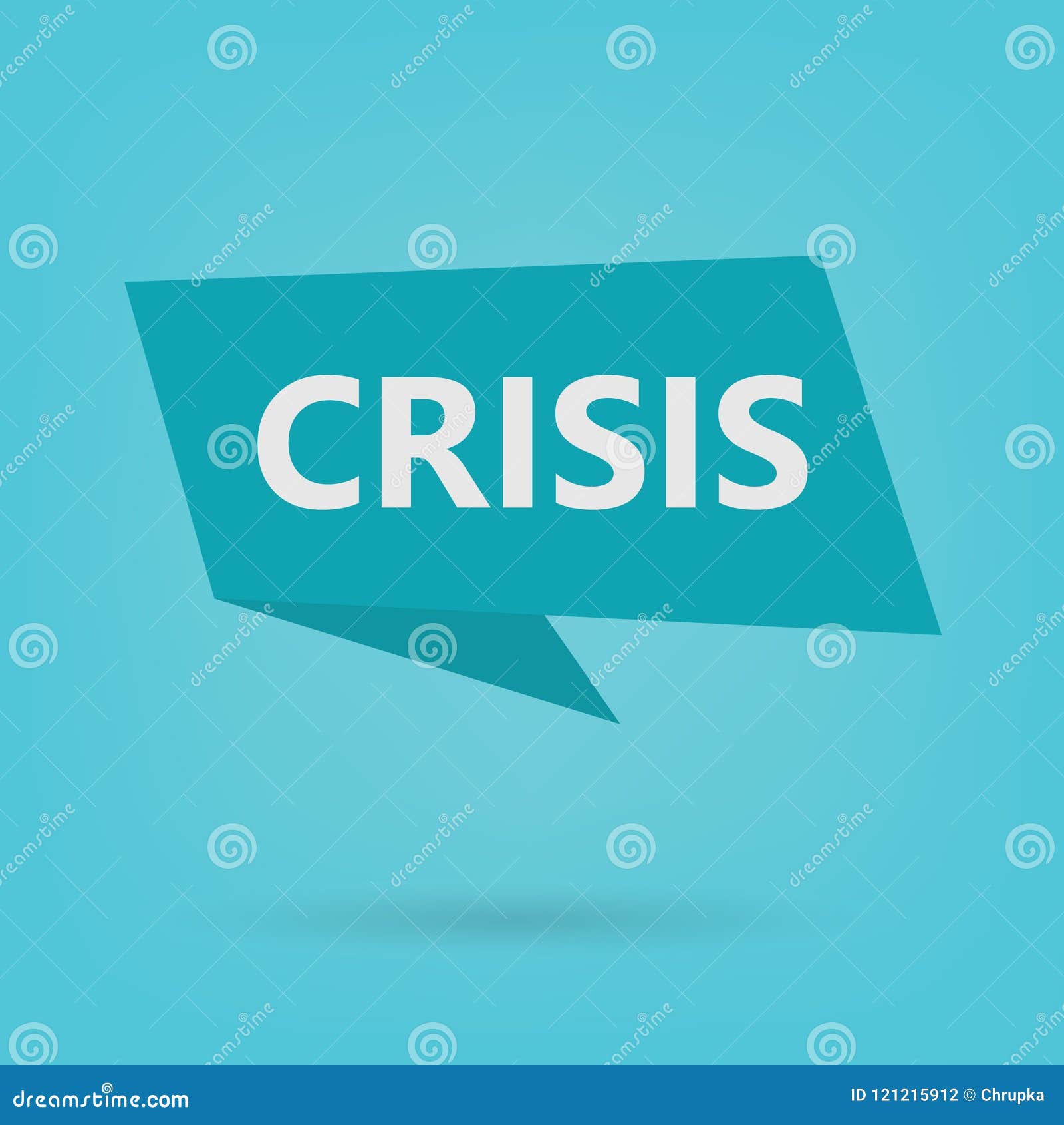 Crisis word on sticker stock vector. Illustration of trendy - 121215912