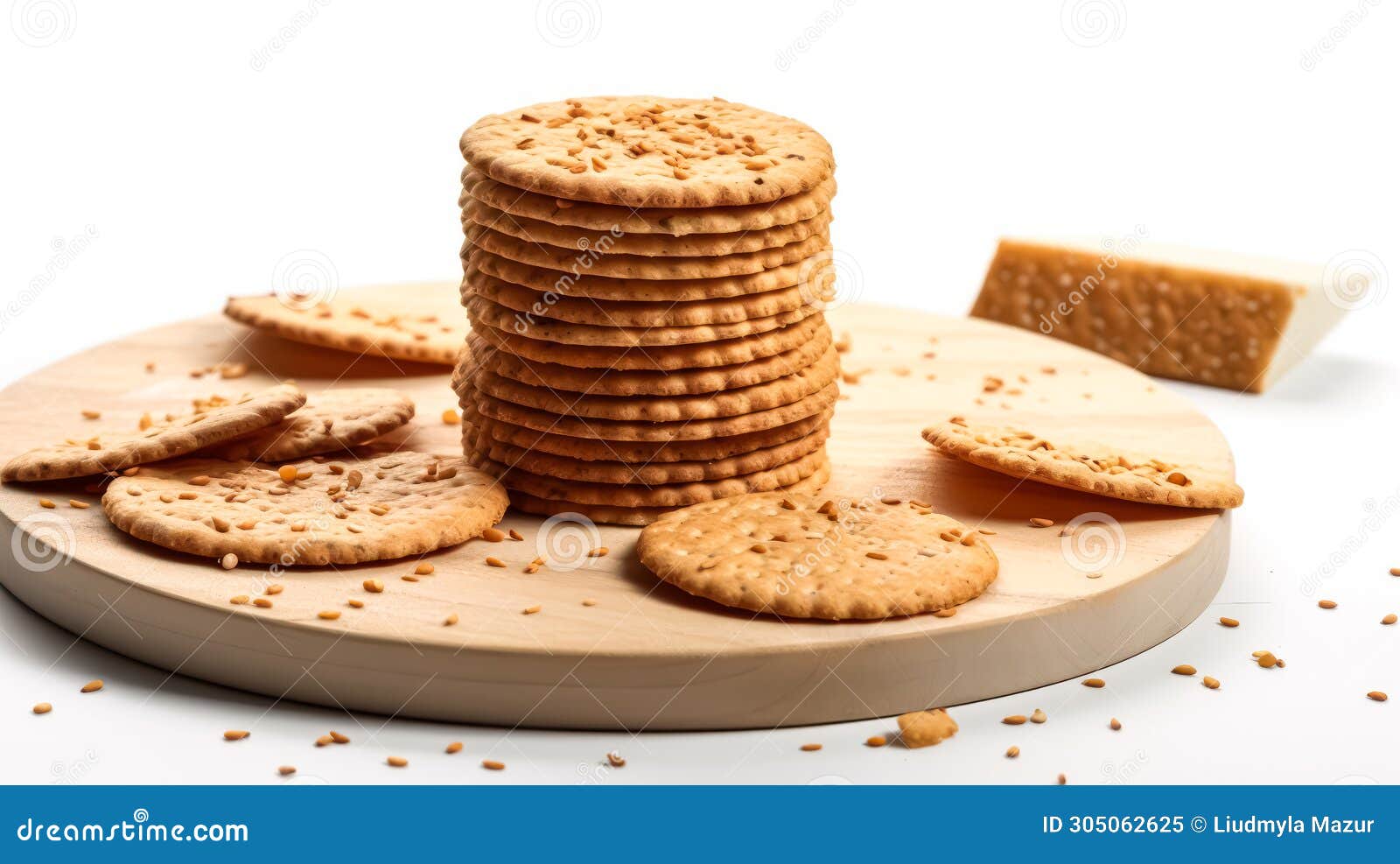 A Crisp Array of Saltine Crackers, Neatly Arranged Against a Clean ...