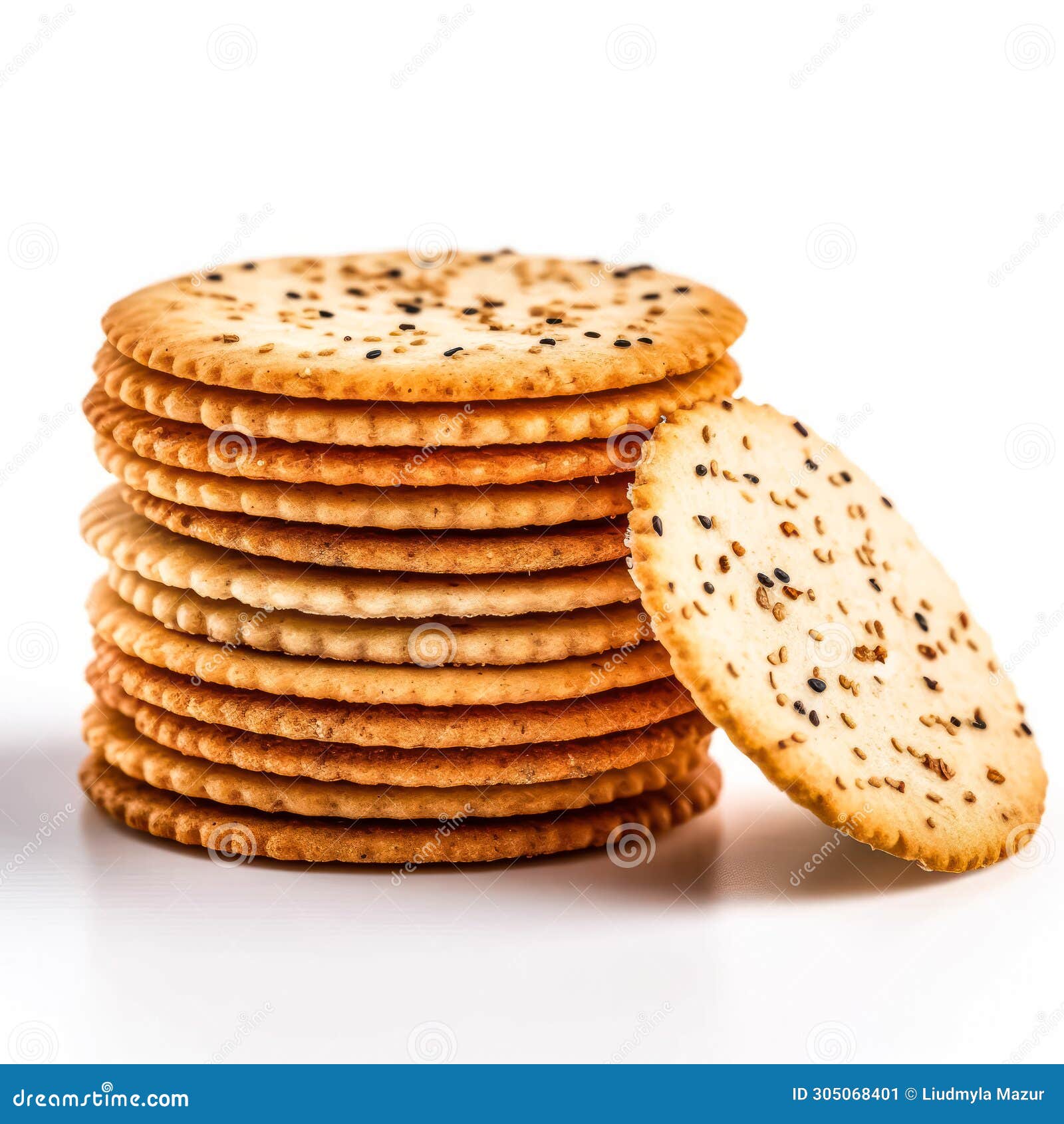 A Crisp Array Of Saltine Crackers, Neatly Arranged Against A Clean ...