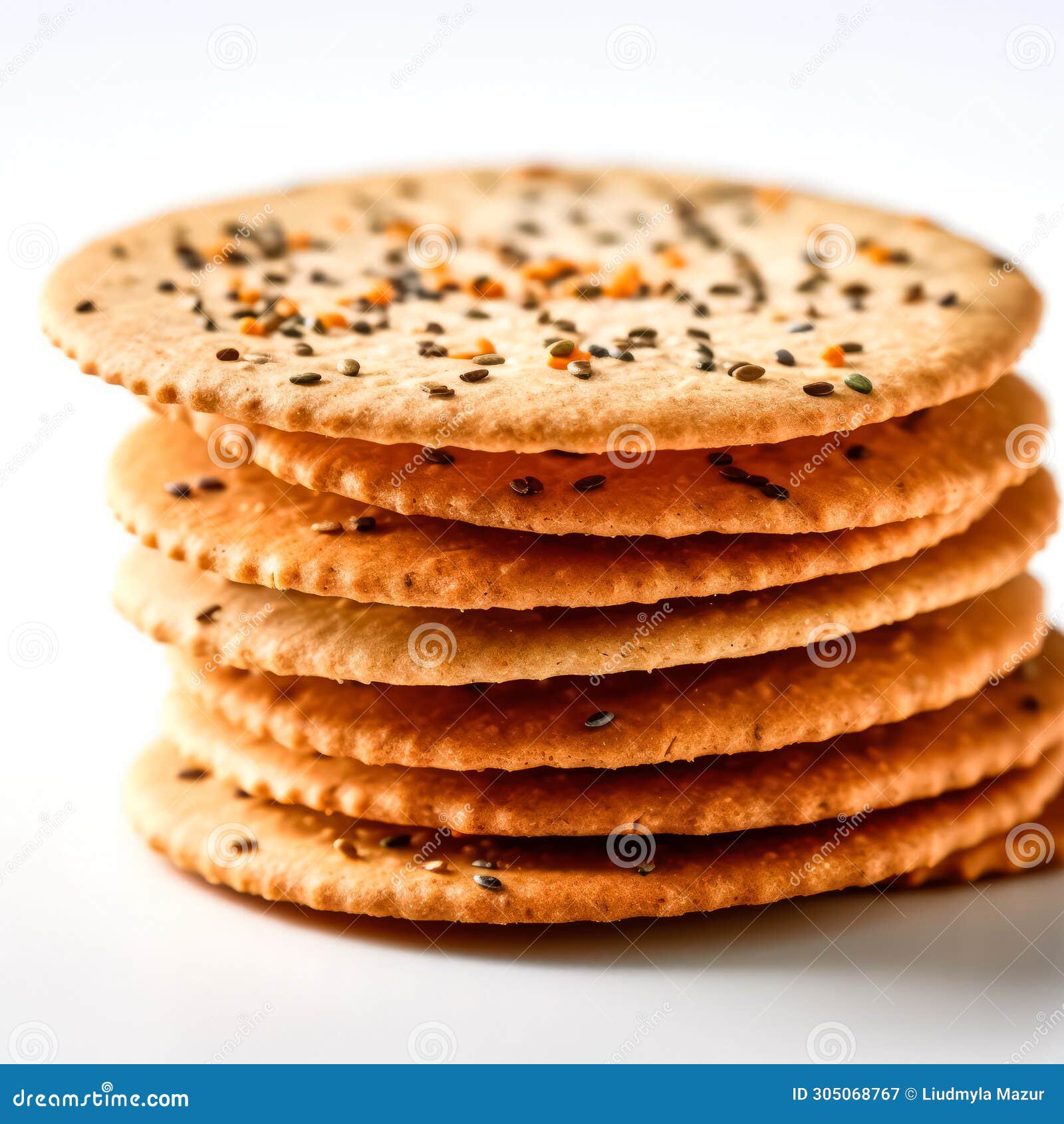 A Crisp Array of Saltine Crackers, Neatly Arranged Against a Clean ...