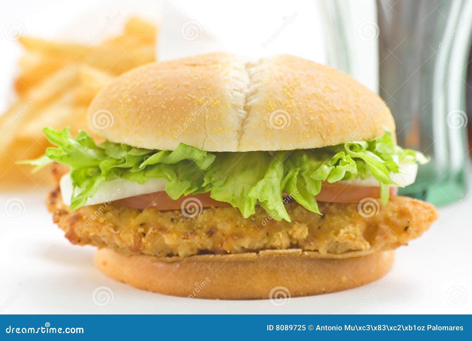 Crisp Chicken Burger Tomato Onion Cheese Lettuce Stock Image ... Crisp Chicken Burger Tomato Onion Cheese Lettuce Stock Image ...