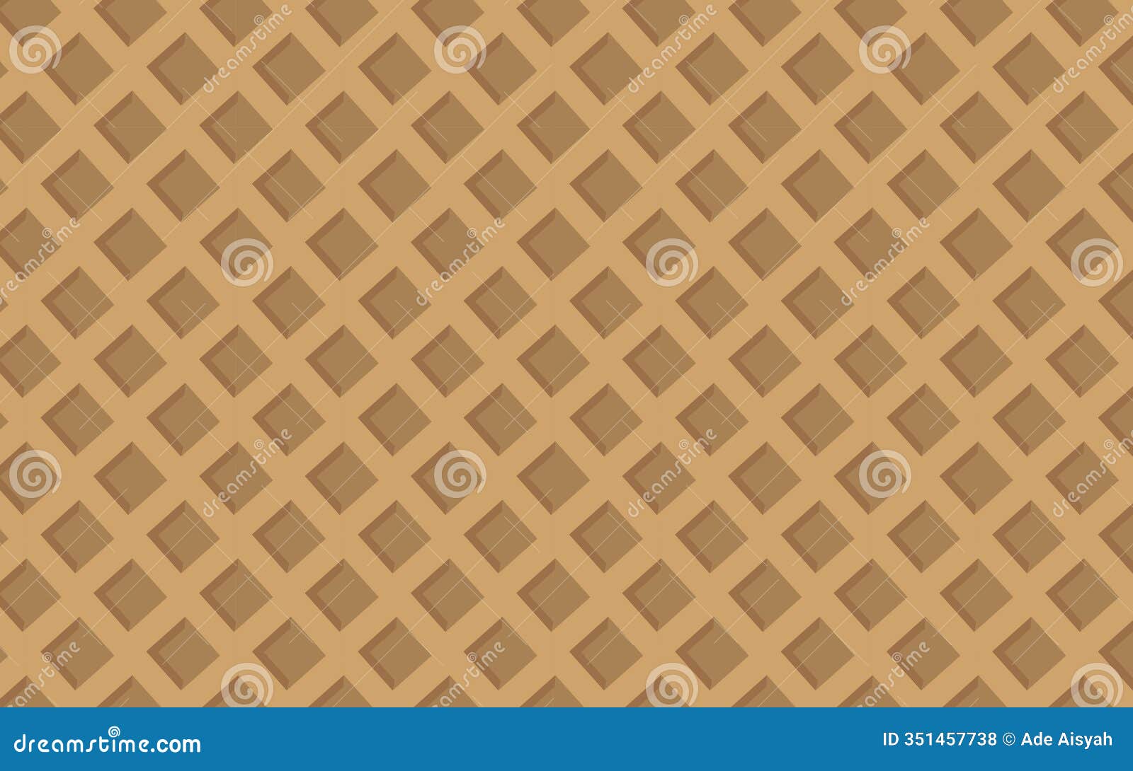 Crisp Chocolate Waffles Summer Pattern Seamless Texture Stock Illustration - Illustration of ...