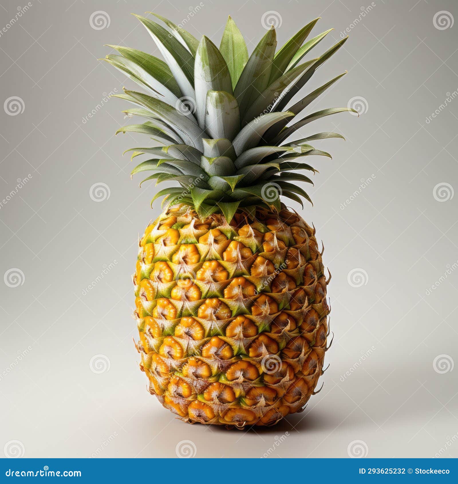 Crisp and Clean 3d Pineapple Model with Focus Stacking Style Stock ...