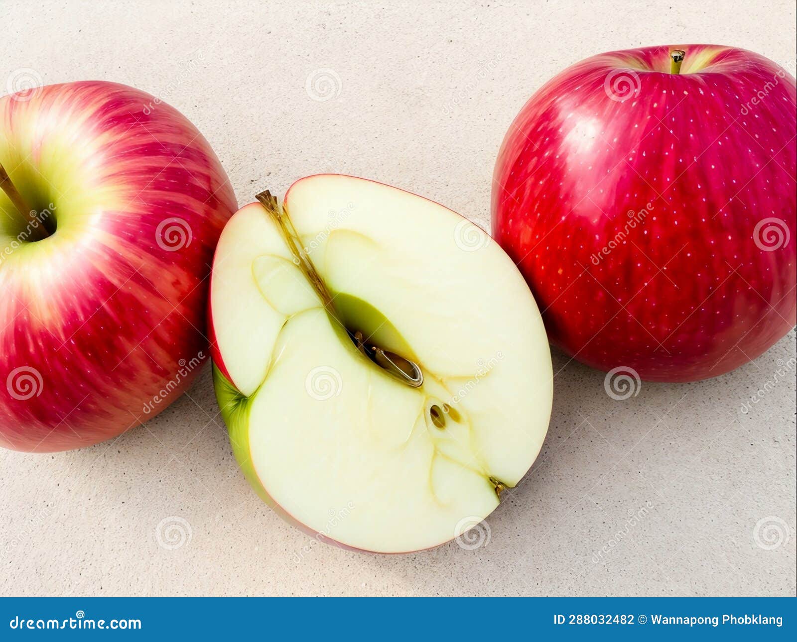 Crisp Red Apple a Fresh Studio Shot Showcasing the Beauty, Generative ...