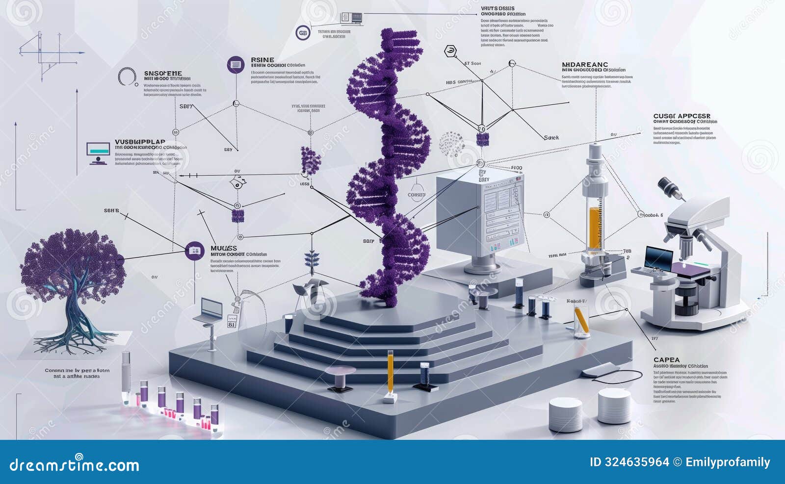 CRISPR Gene Editing Process Infographic Stock Illustration ...