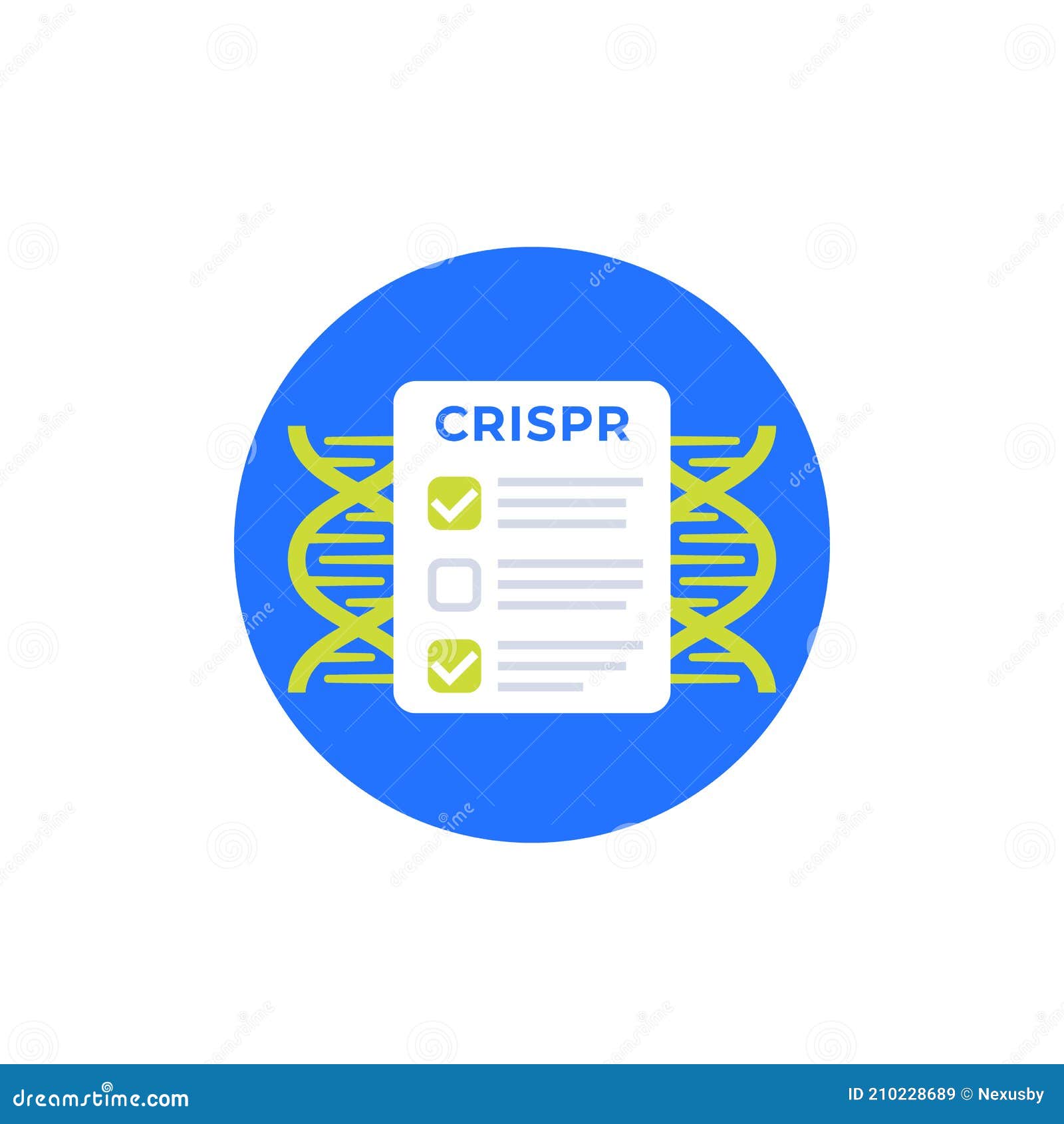 CRISPR, Gene Engineering Vector Flat Icon Stock Vector - Illustration ...