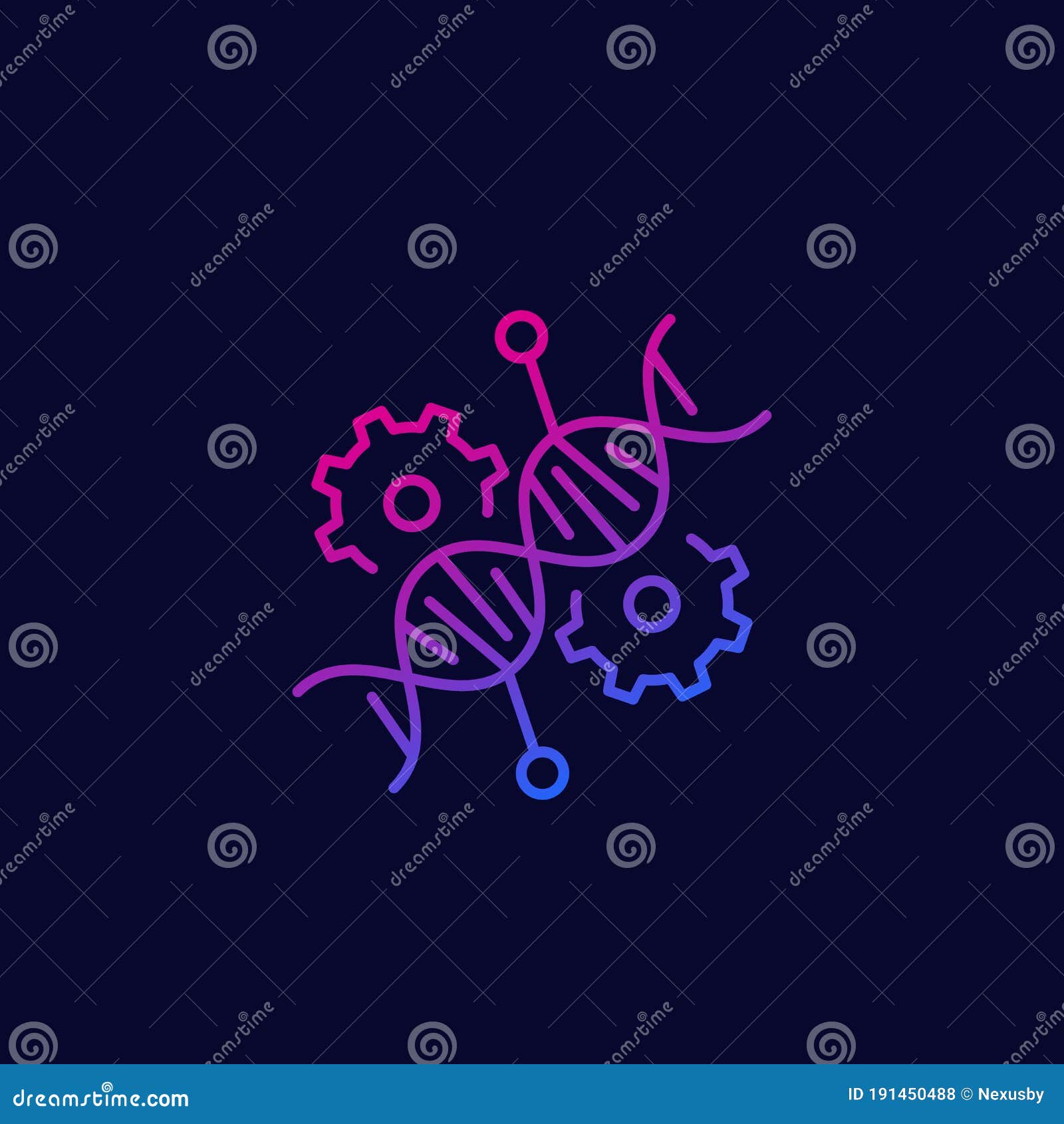CRISPR, Genome Editing Icon, Linear Stock Vector - Illustration of ...
