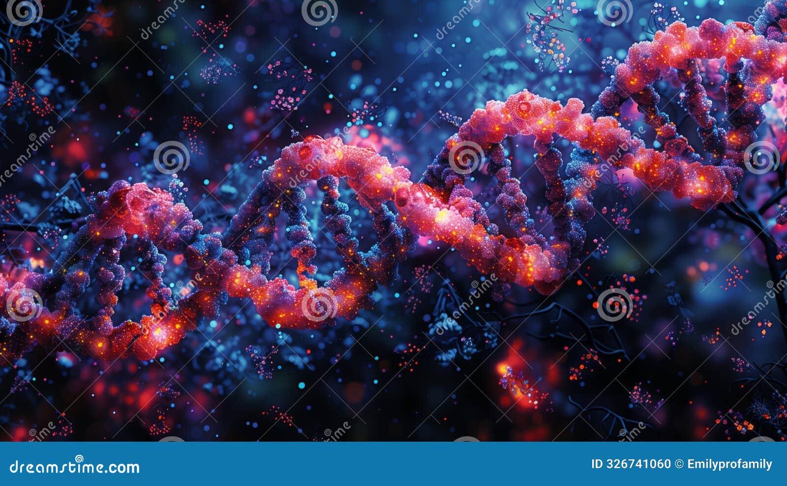 CRISPR Technology, Genetically Modified DNA Consisting Of Straight ...