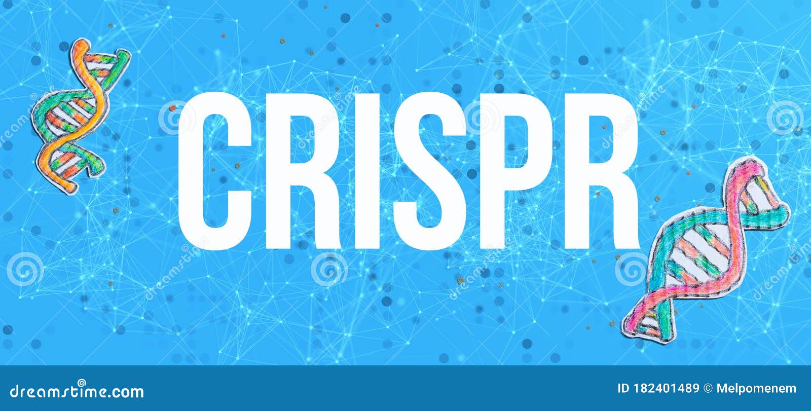 Crispr Theme with DNA and Abstract Lines Stock Image - Image of crispr ...