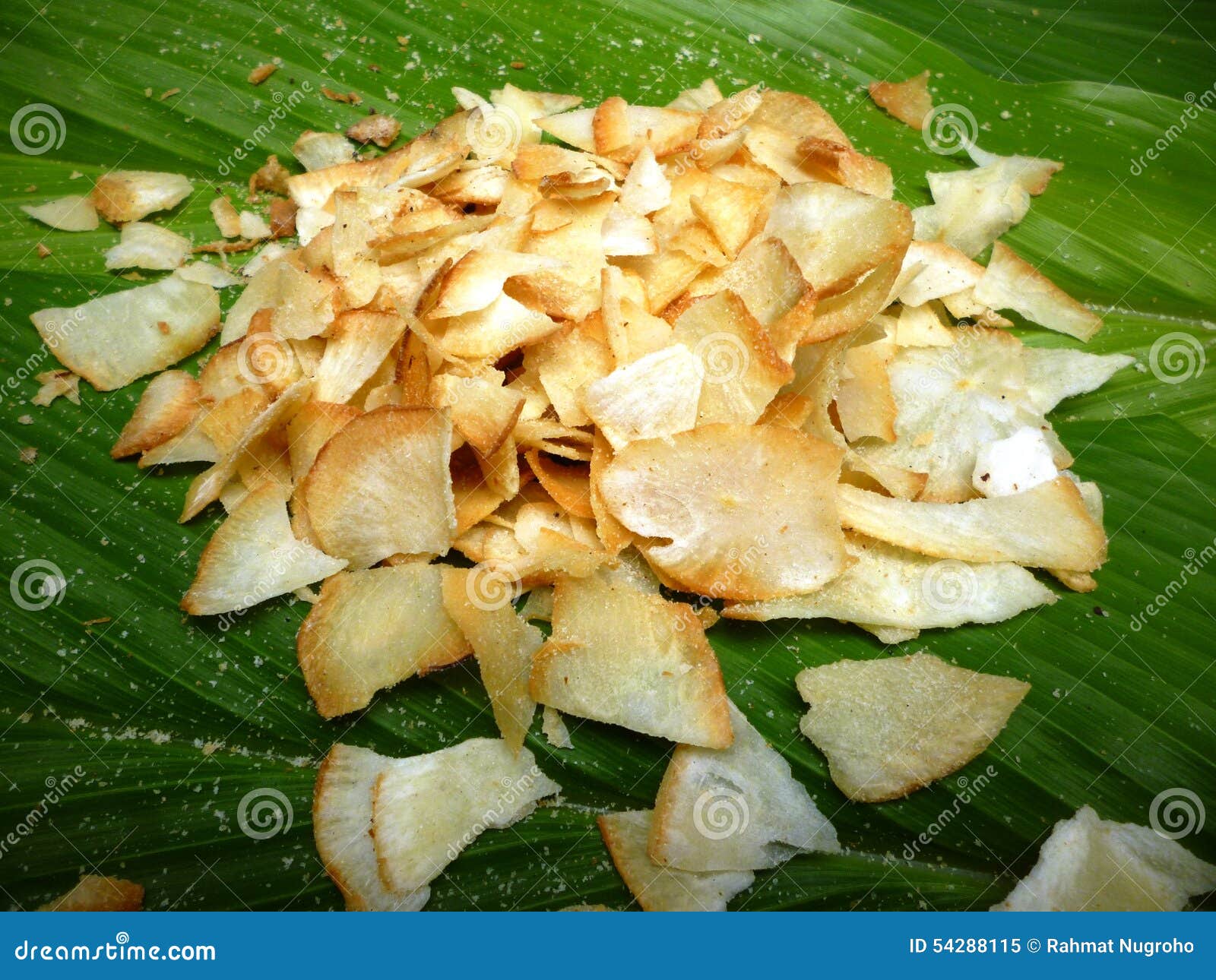 Crisps made cassava root stock image. Image of heap, crispy - 54288115