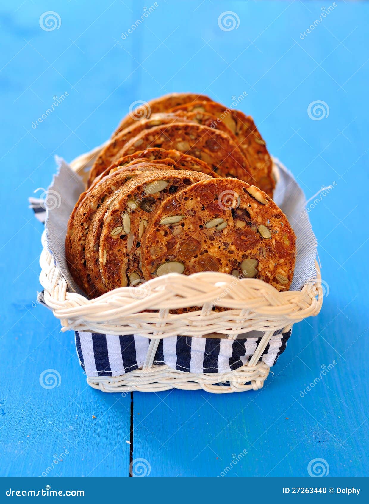 Crisps in a Small Basket stock photo. Image of health - 27263440