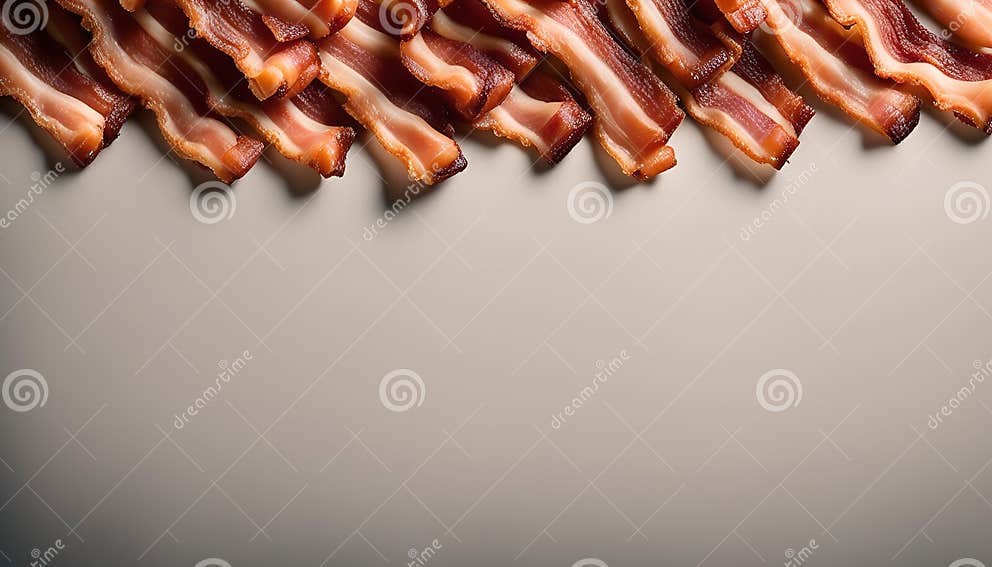 Crispy Bacon Slices stock illustration. Illustration of delicious ...