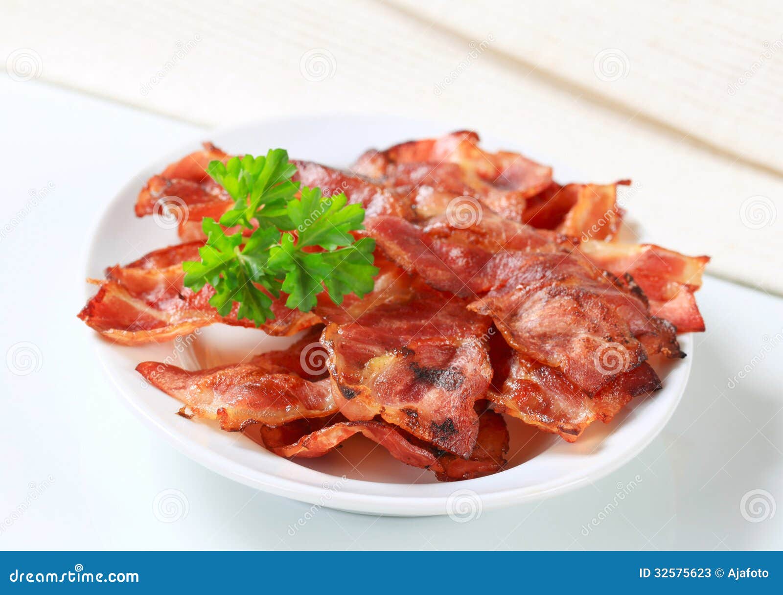 Crispy bacon strips stock image. Image of gourmet, streaky - 32575623
