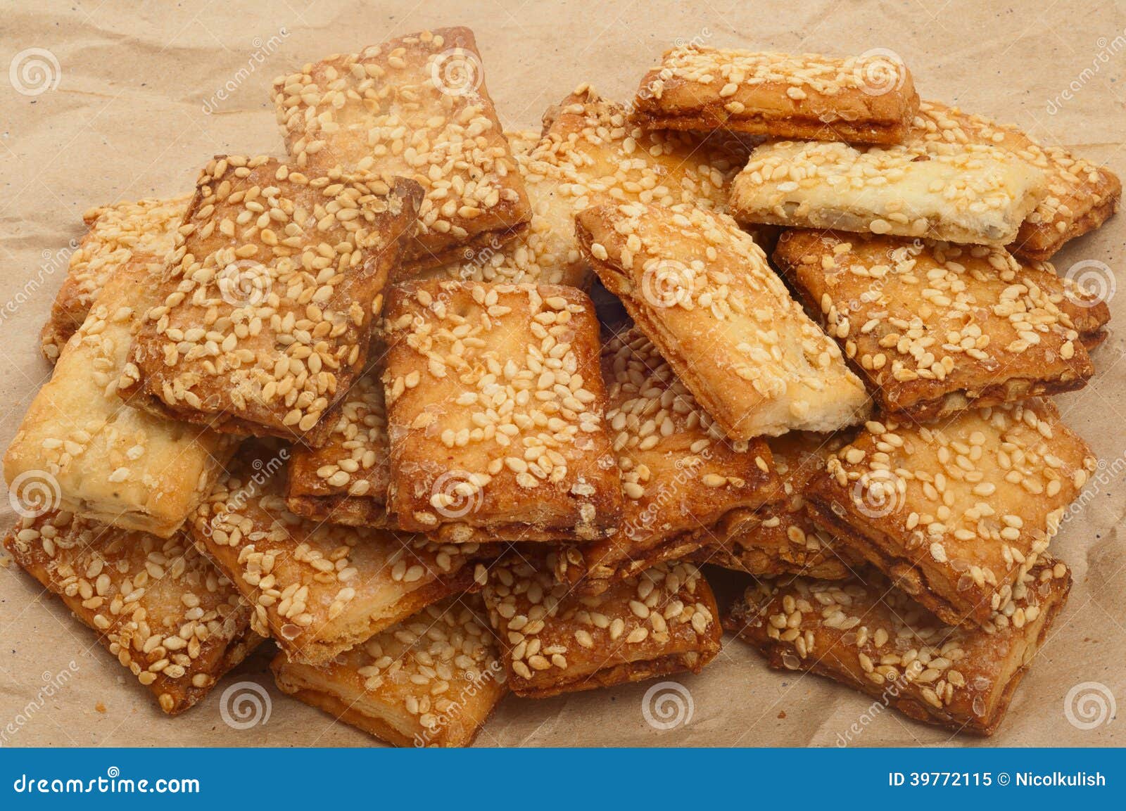 Crispy biscuit stock image. Image of flour, sweet, kitchen - 39772115