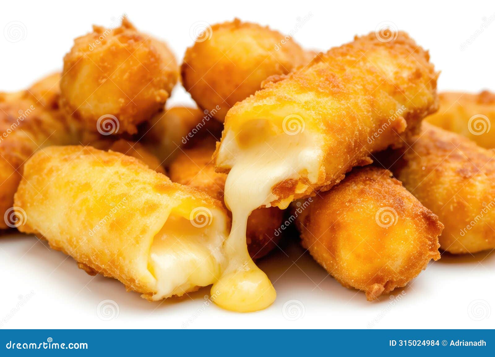 Crispy Breaded Fried Cheese Sticks Stock Illustration - Illustration of ...