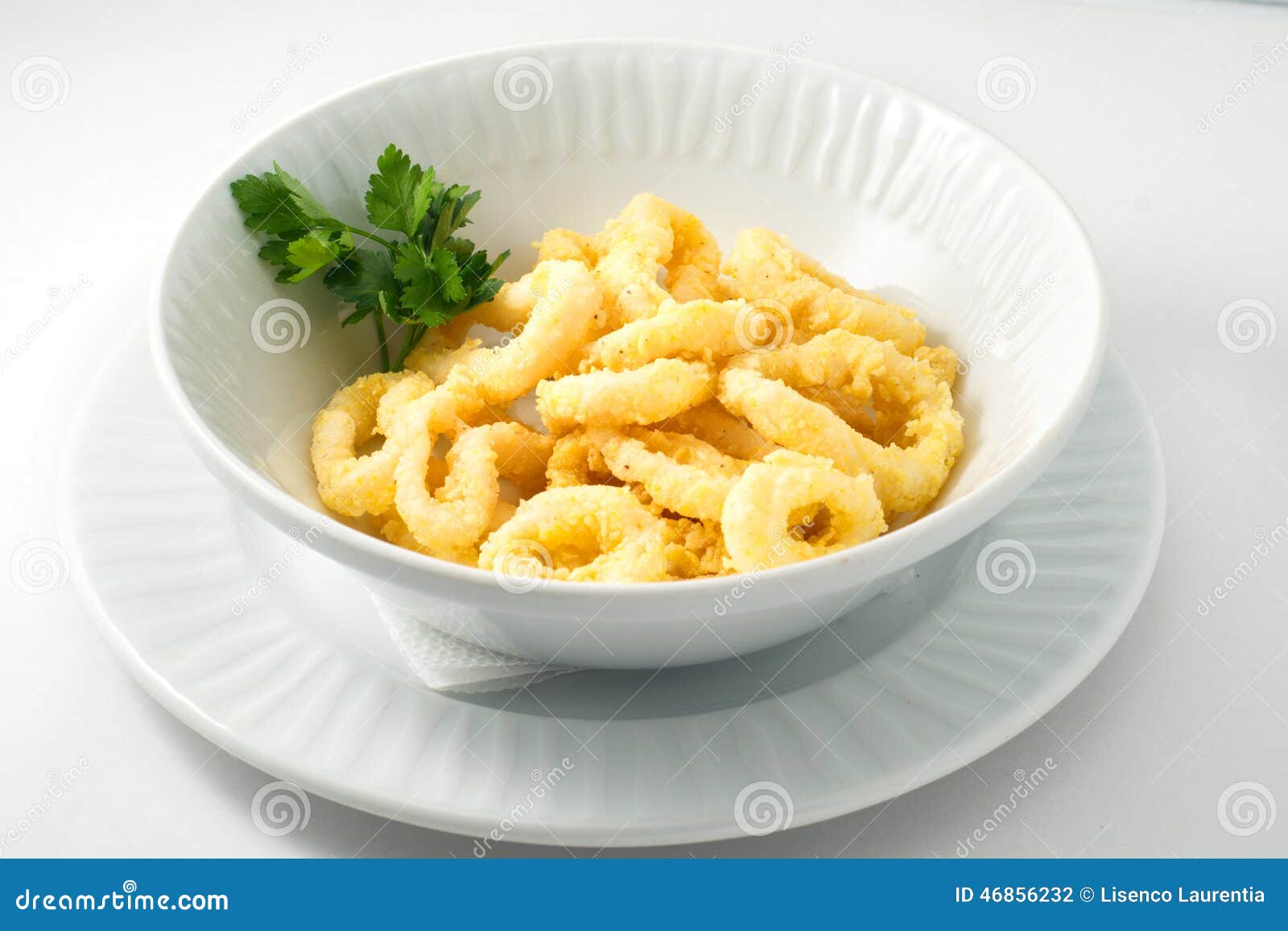 Crispy breaded squid rings stock photo. Image of background - 46856232