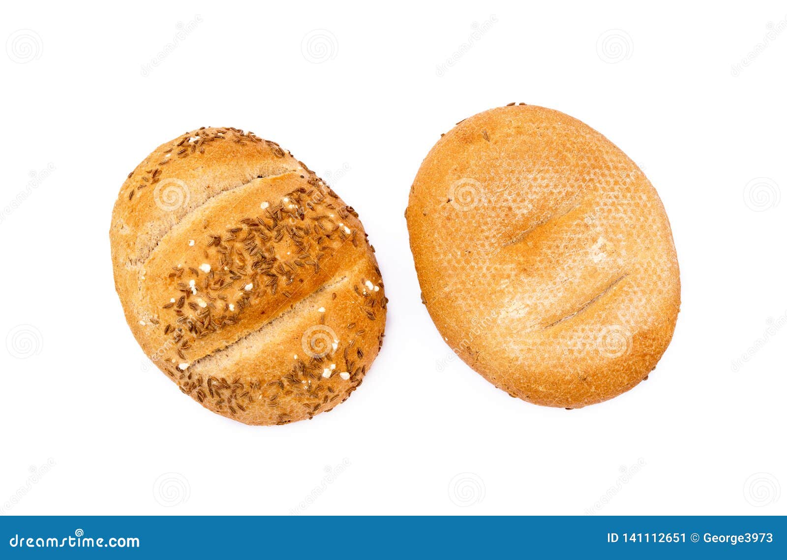 Crispy Bun Sprinkled with Caraway Stock Image - Image of fresh ...