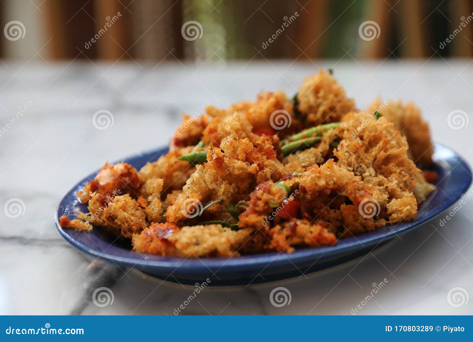 Crispy Catfish Stir Fried Thai Local Food Stock Image - Image of thai ...