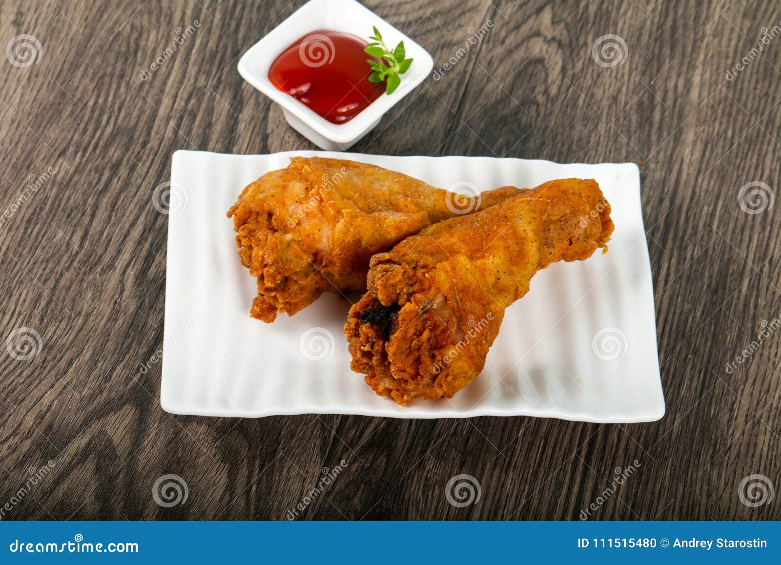 Crispy chicken legs stock photo. Image of meat, closeup - 111515480