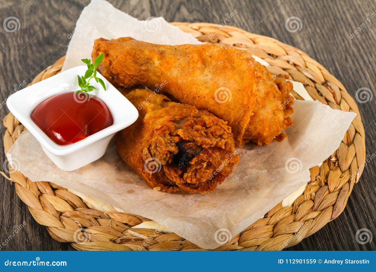 Crispy chicken legs stock image. Image of drumstick - 112901559