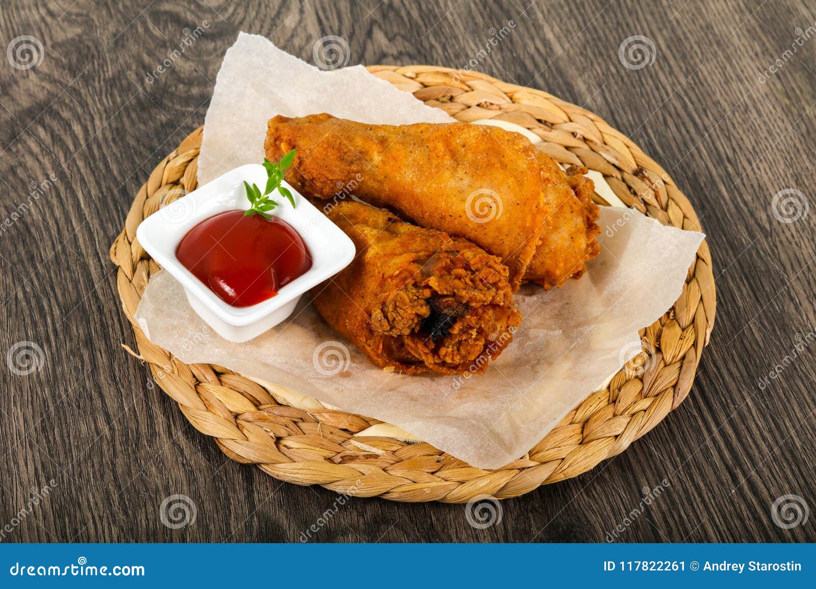 Crispy chicken legs stock image. Image of fresh, baked - 117822261