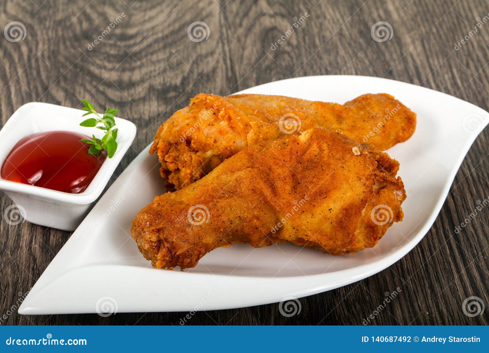 Crispy chicken legs stock photo. Image of nutrition - 140687492