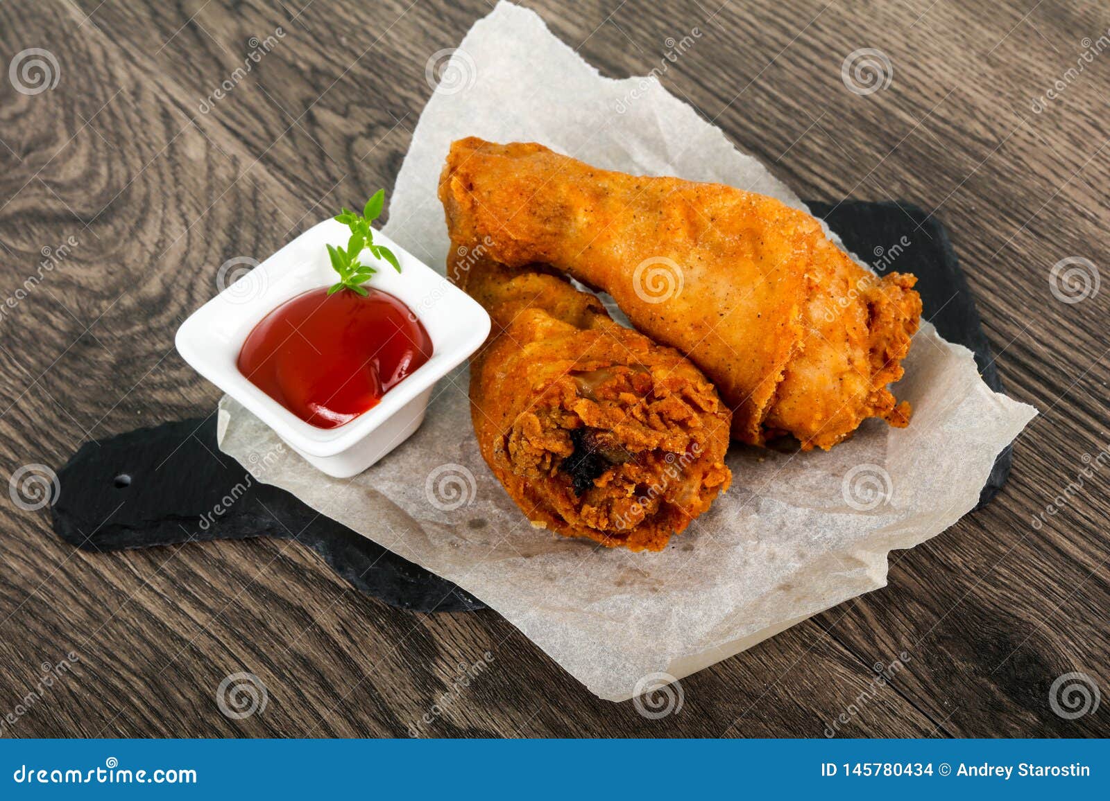 Crispy chicken legs stock photo. Image of delicious - 145780434