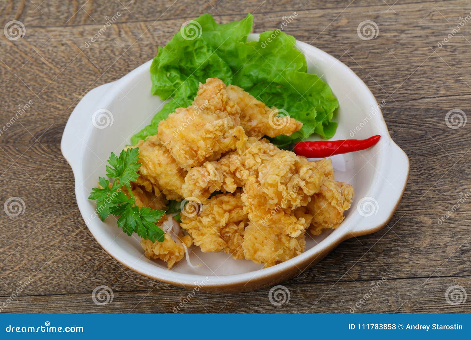 Crispy chicken nuggets stock photo. Image of nugget - 111783858