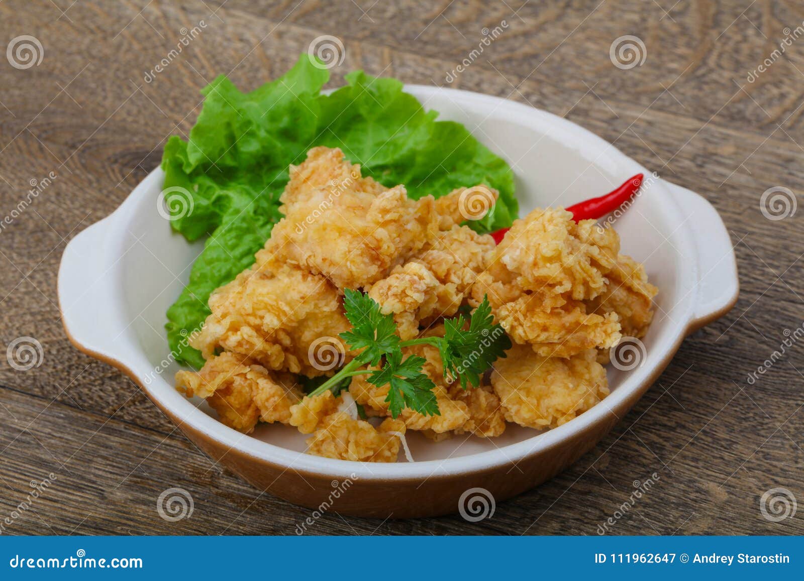 Crispy chicken nuggets stock image. Image of meat, nuggets - 111962647