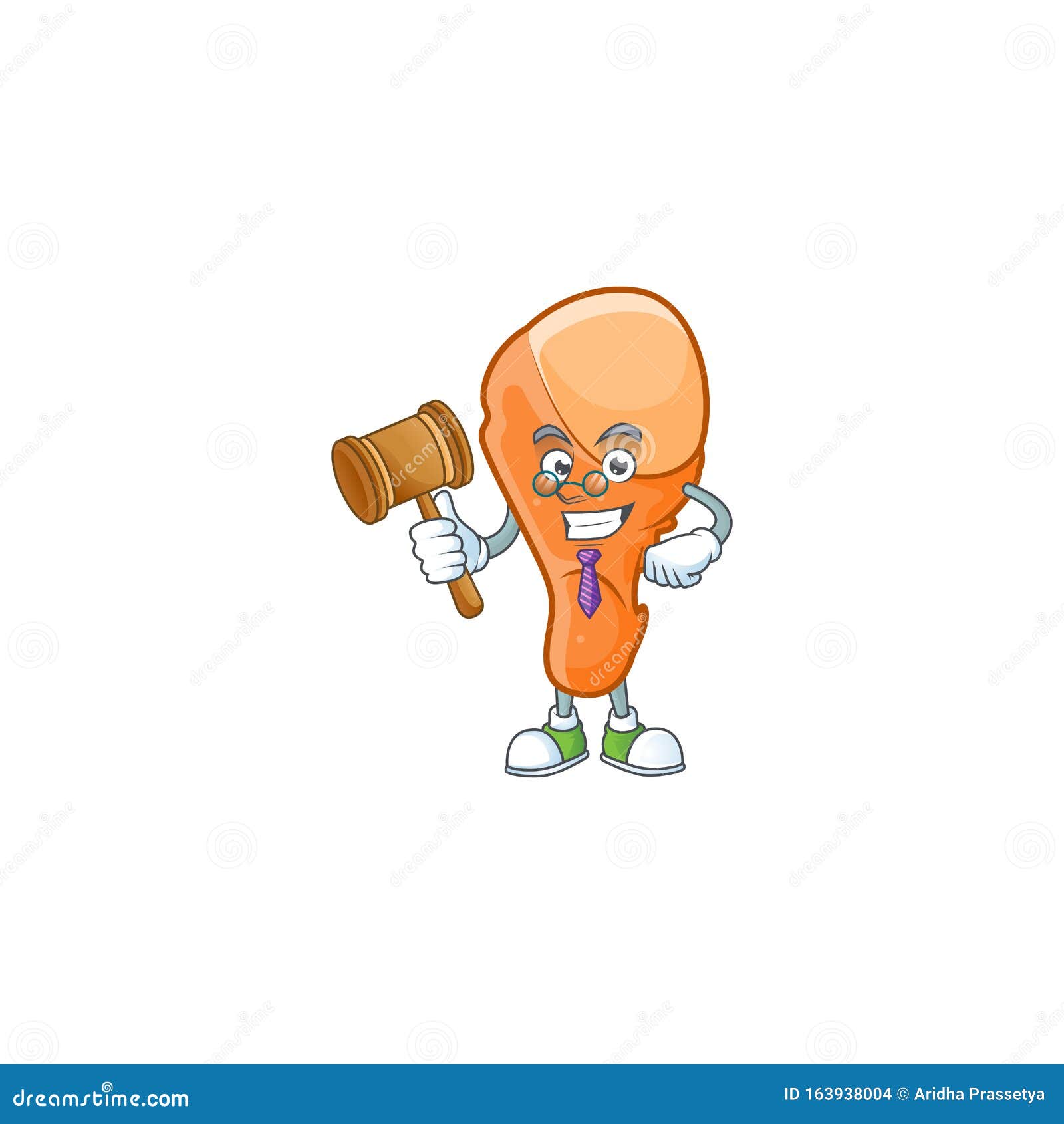 Judge Chicken Coxinha In Shape A Cartoon | CartoonDealer.com #135155955