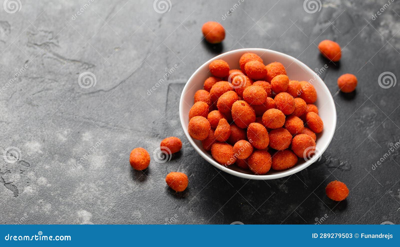 Crispy Chilli, Lime Peanuts Snacks in Bowl. Delicious Snack Stock Image ...