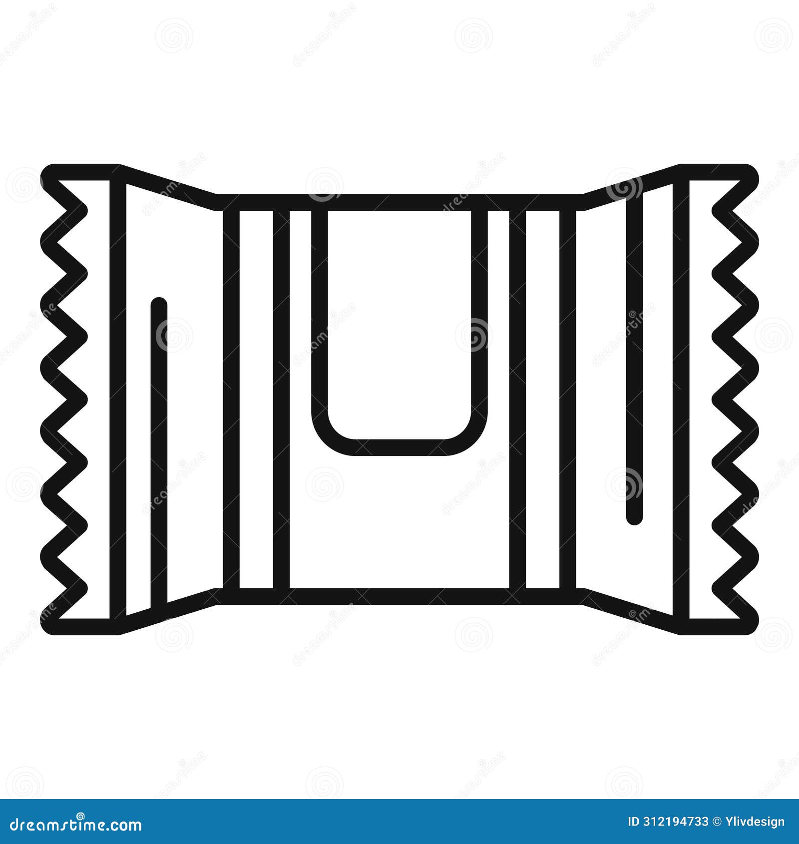 Crispy Chips Food Icon Outline Vector. Snack Pack Stock Vector ...