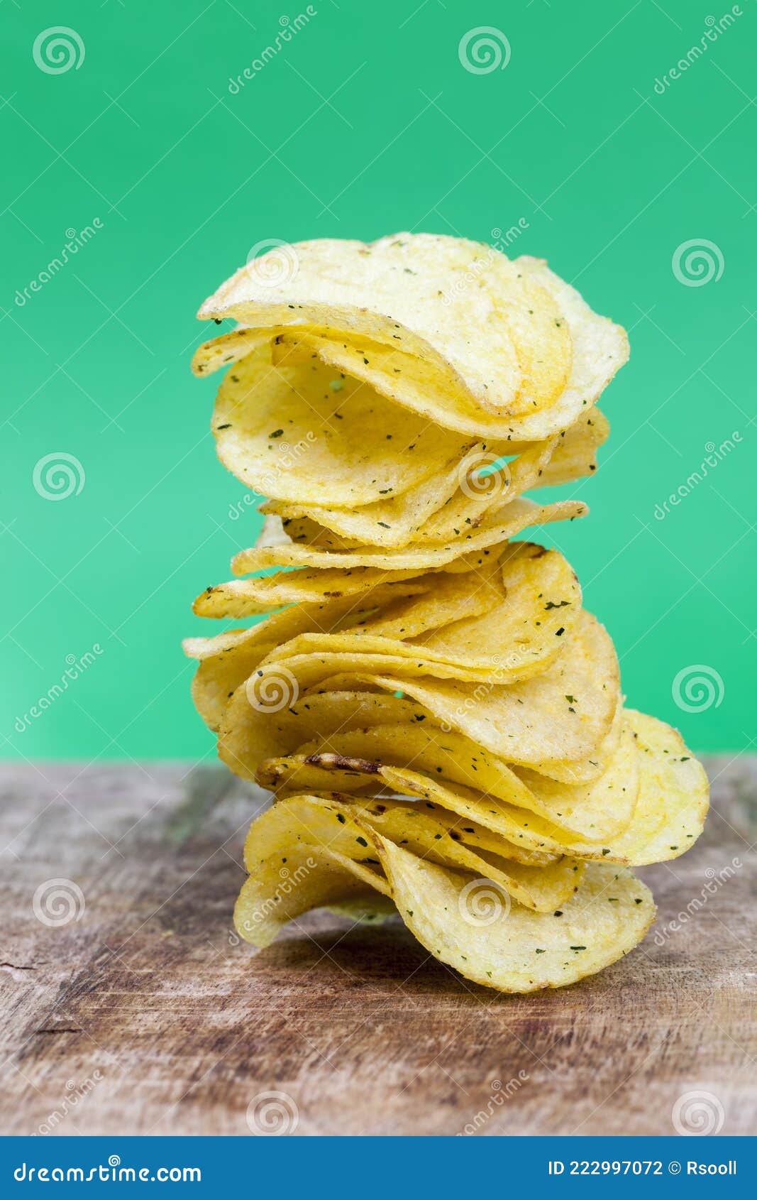 Crispy Chips Made from Potatoes and Deep-fried Stock Photo - Image of ...