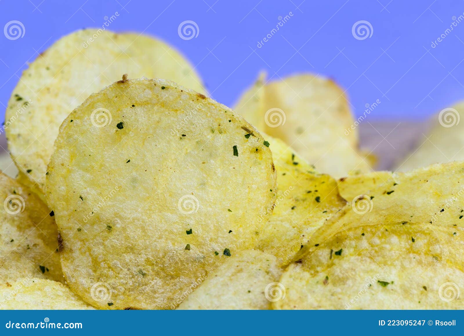 Crispy Chips Made from Potatoes and Deep-fried Stock Image - Image of ...