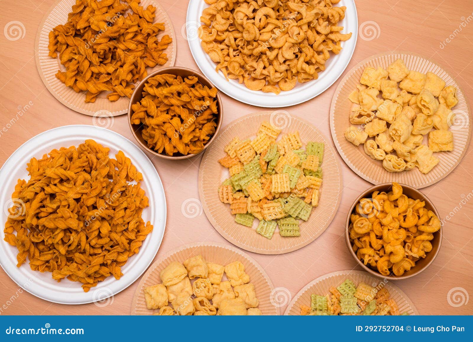 Crispy Cracker on Paper Plate in Party Time Stock Photo - Image of ...