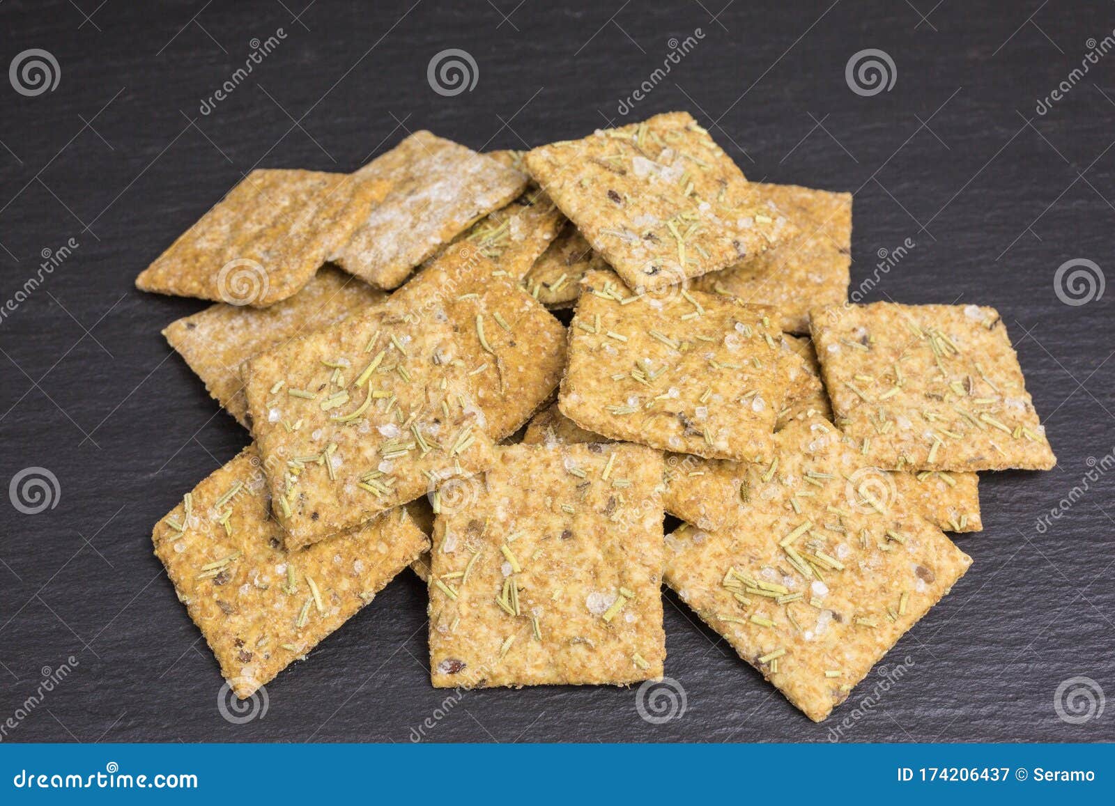 Crispy cracker snack stock image. Image of tasty, brown - 174206437