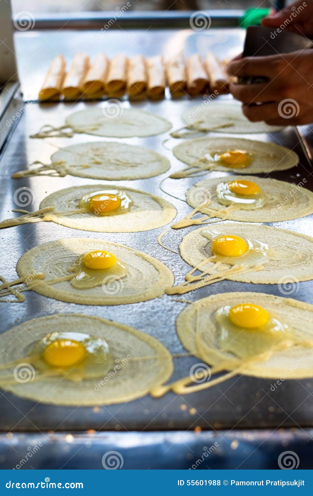 Crispy Crape, Pancake stock photo. Image of confectionery - 55601988