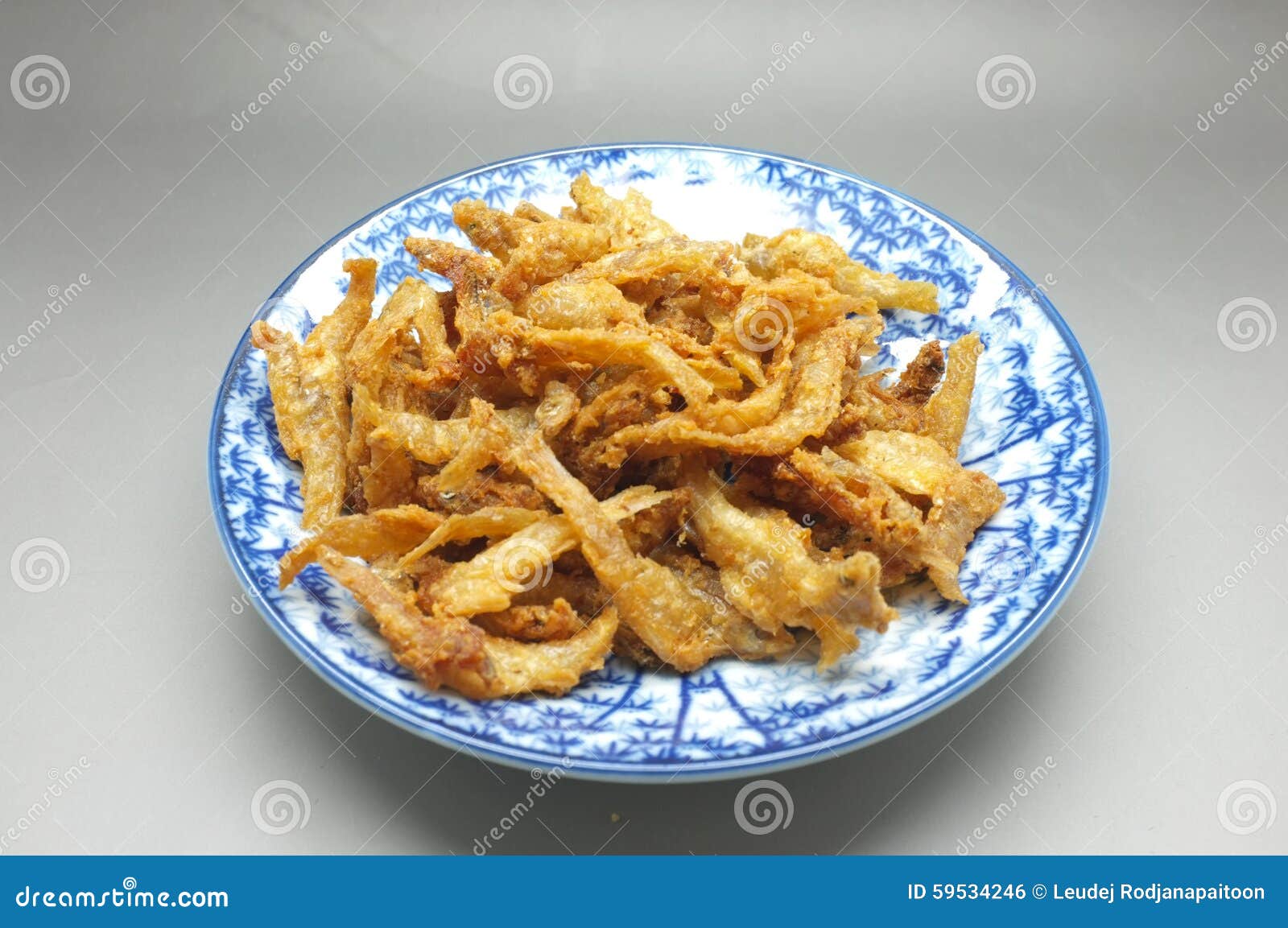Crispy Deep Fried Dried Fish Stock Photo - Image of deep, condiment ...