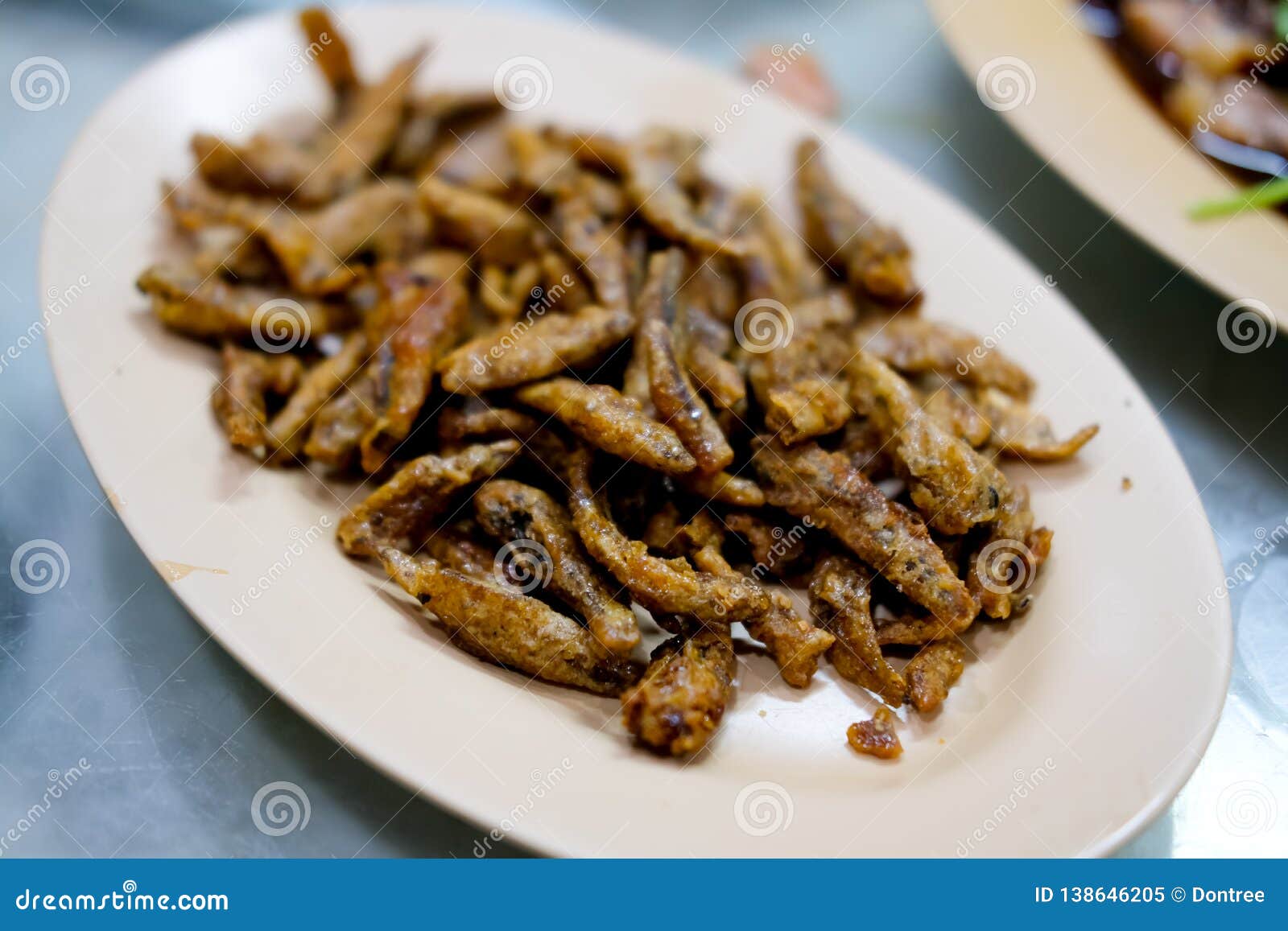 Crispy Deep Fried Small Fish Stock Image - Image of cooking, dinner ...