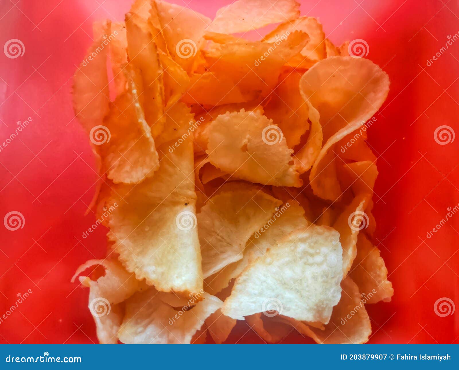 Crispy and Delicious Cassava Chips, Tapioca Chips Stock Image - Image ...